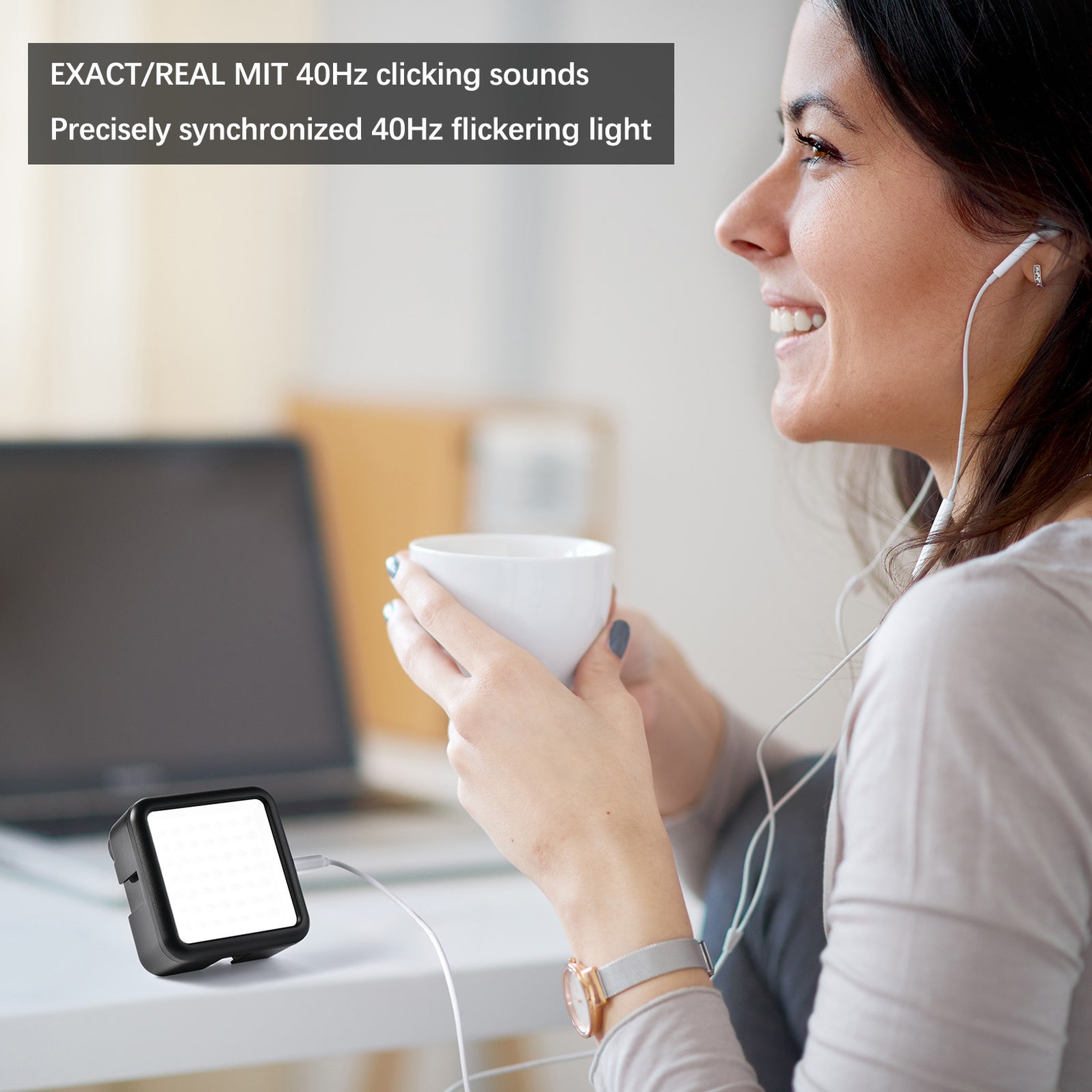 40Hz Gamma Light and Sound Therapy Pocket Device, for Cognition Memory ...